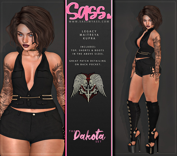 Second Life Marketplace - Sass [Dakota Set] ♥ Legacy ♥ Maitreya ♥ Kupra